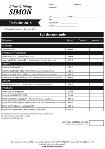 Commande des vins du Domaine Simon - Domaine viticole Simon Aline et ...